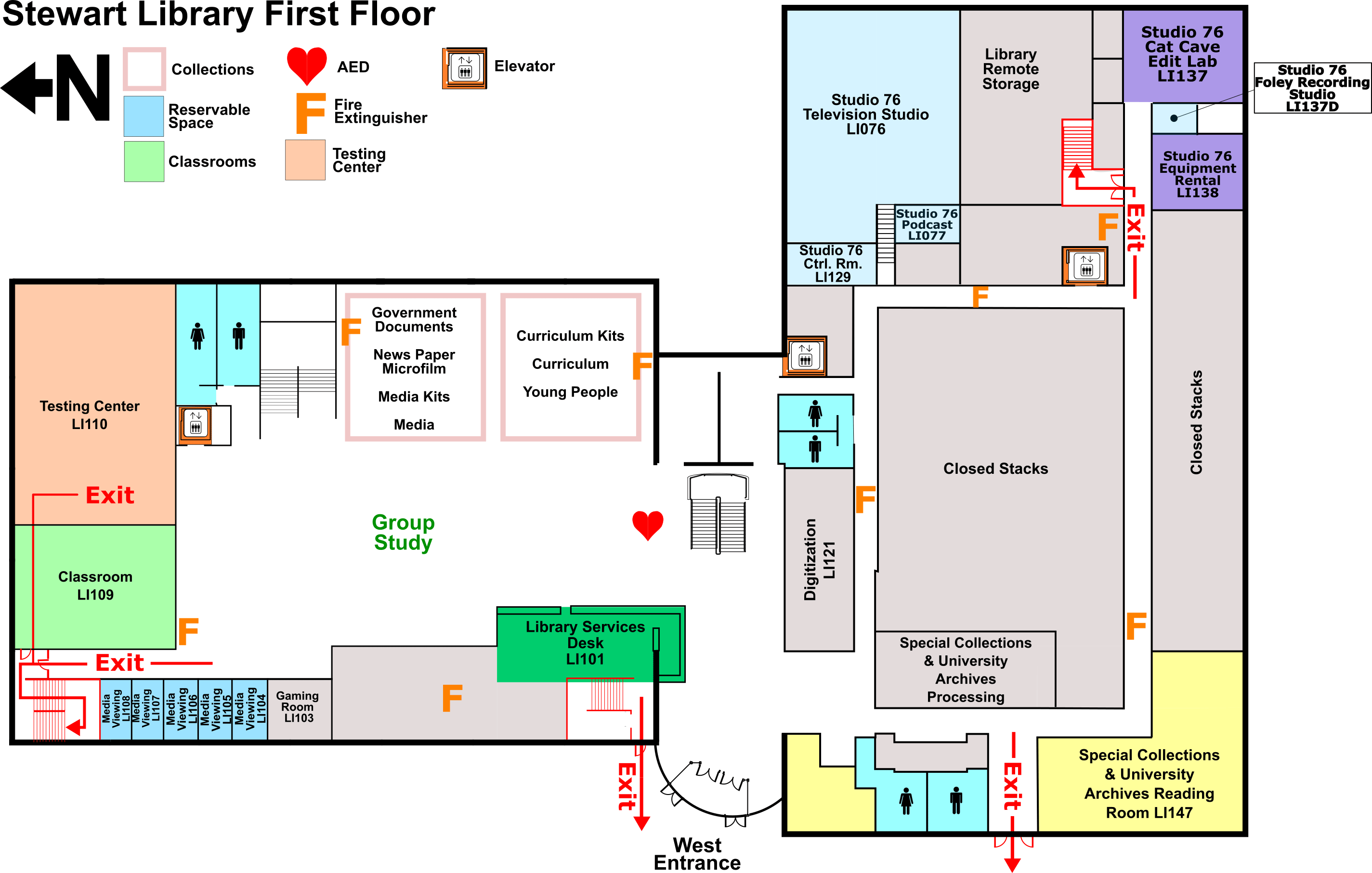 Library Map | Stewart Library